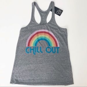 Chaser | Tops | Chaser Vintage Chill Out Rainbow Tank | Poshmark